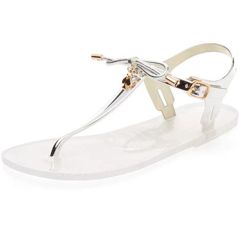 Silver Jelly Thong Sandal By Kate Spade New York