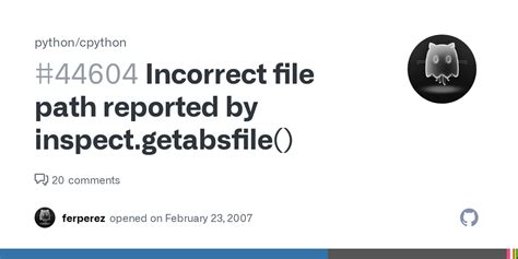 Incorrect File Path Reported By Inspectgetabsfile · Issue 44604