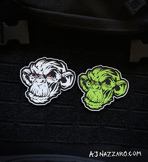 Zombie Chimp Velcro Patch