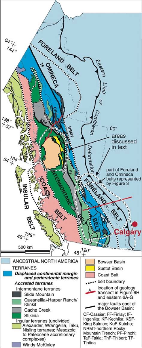 Morphogeologic Belts Of The Canadian Cordillera Modifi Ed From Download Scientific Diagram