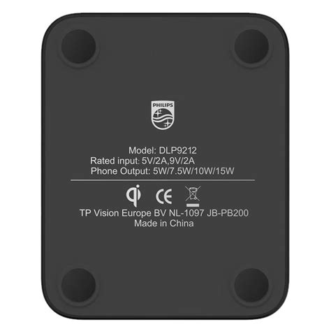 Philips Siyah 15w Kablosuz Dikey Hızlı Şarj Standı Ve Usb A Ve Usb C