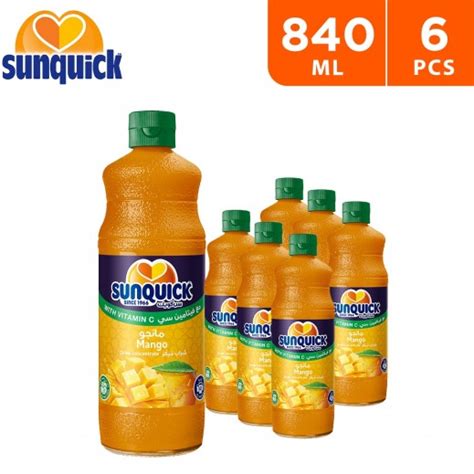 Buy Sunquick Mango Drink Concentrate 6 × 840 Ml توصيل