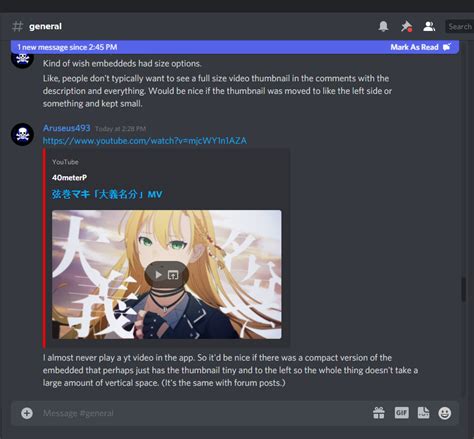 Feature Request Compact Version Of Embedded Links Discord