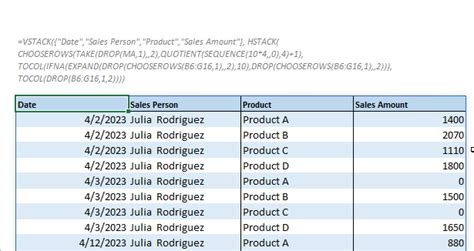 How To Unpivot Data With New Excel Functions