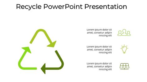Recycle Powerpoint Presentation 100 Editable Pptx