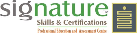 Signature Skills Certifications