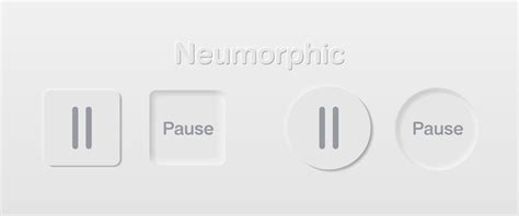 Premium Vector Neumorphic Button Player Button Vector Set Continuous