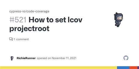 How To Set Lcov Projectroot · Issue 521 · Cypress Iocode Coverage · Github