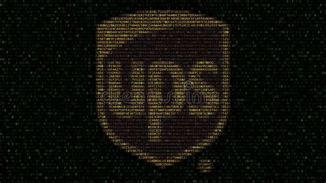 Hp Inc Logo Made Of Flashing Hexadecimal Symbols On Computer Screen