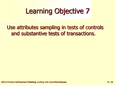 Ppt Audit Sampling For Tests Of Controls And Substantive Tests Of Transactions Powerpoint