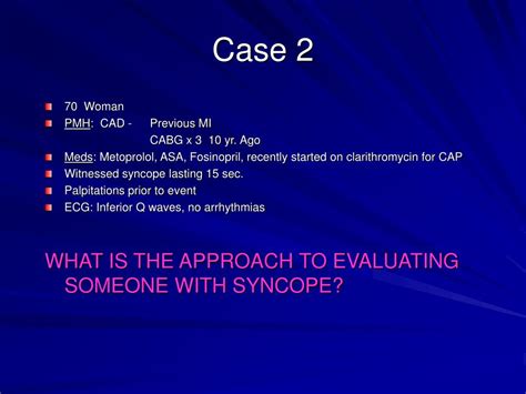 Ppt Syncope Powerpoint Presentation Free Download Id3953081