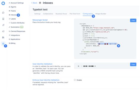 Chatwoot Typebot Docs