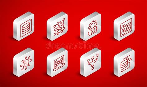 Set Line Server Data Neural Network Robot Setting Computer Api Interface Funnel Filter And