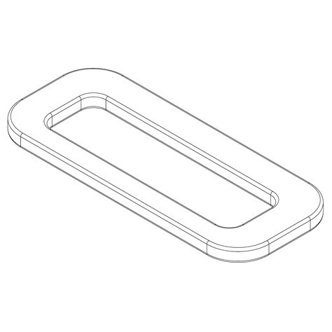 0388 Simple Rectangular Slide 45mm Makefast