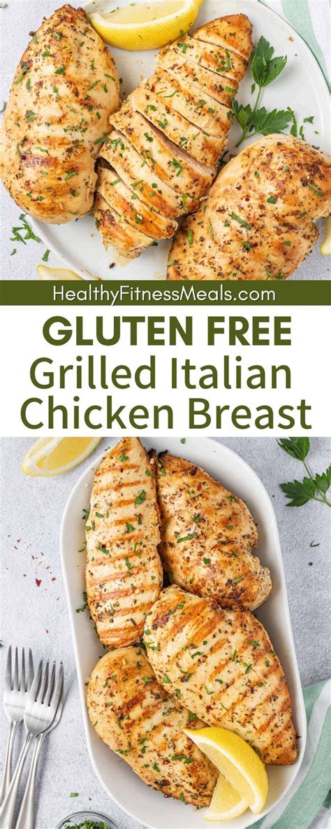 Tender And Juicy Grilled Italian Chicken Breast