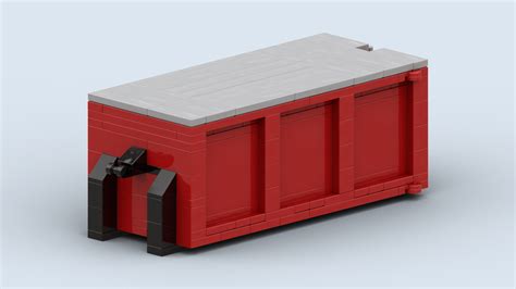Lego Moc Hooklift Container Closed By Mausbricks Rebrickable Build