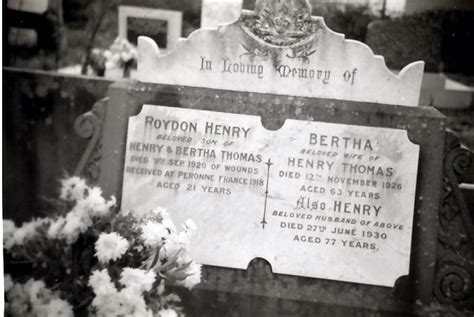 Private Royden Henry Thomas Unknown 1920 Find A Grave Memorial