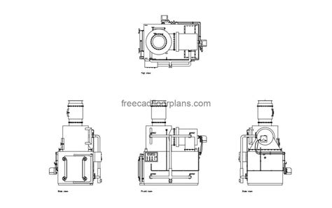Waste Incinerator Free Cad Drawings