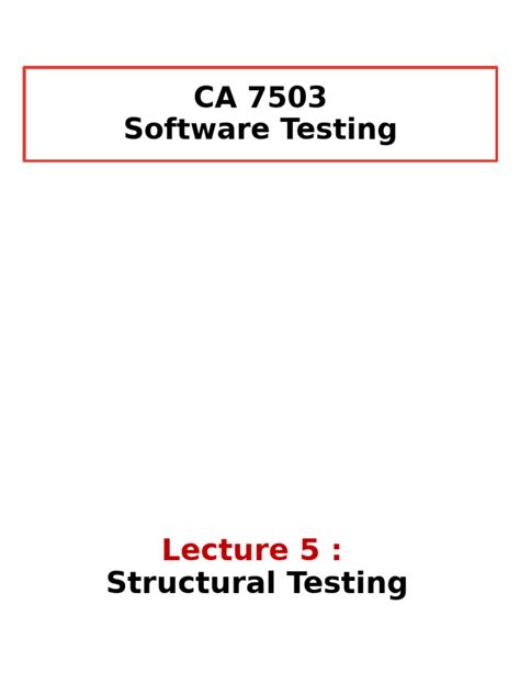 whitebox structural testing pdf computer programming software