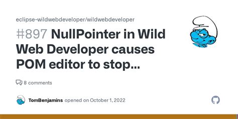 Nullpointer In Wild Web Developer Causes Pom Editor To Stop Functioning After Installing