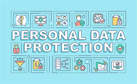 Sensitive Data Word Concepts Purple Banner Infographics Clipart Icon