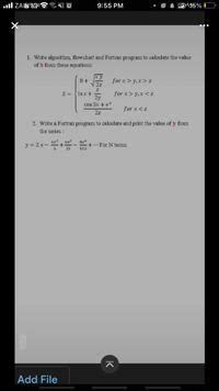 Answered 1 Write Algorithm Flowchart And Fortran Program To