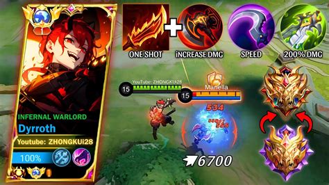 THANKS MOONTON FOR THIS INSANE ONE SHOT BUILD DYRROTH TOP GLOBAL