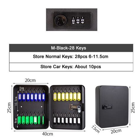 202836 Keys Storage Box Combination Key Lock Mul Grandado