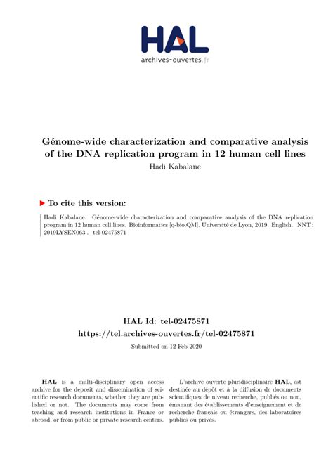 Pdf Genome Wide Characterization And Comparative Analysis Of The Dna