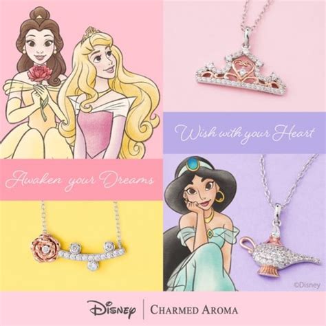 Disney Jewelry Disney Princess Belle Necklace 925 Sterling Silver