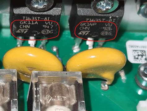 Help I Need Replacement For These Triacs What Does The Red Circled Text Mean I Cant Find