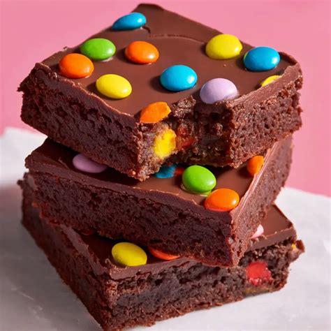 Fudgy Homemade Cosmic Brownies With Dark Cocoa