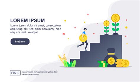 캐릭터와 투자의 벡터 일러스트 레이 션 개념입니다 배너 전단지 승진 마케팅 자료 온라인 광고 비즈니스 프리 젠 테이 션을 위한 현대 그림 개념적 개념에 대한 스톡 벡터 아트