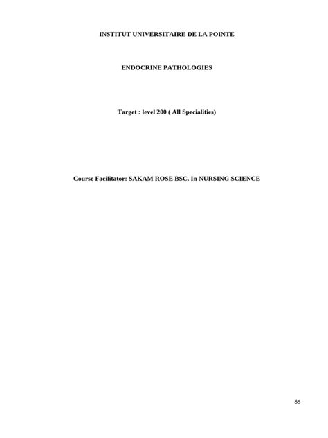 Endocrine Pathologies 2 Pdf Thyroid Menstrual Cycle