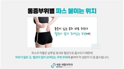 통증부위별 파스 붙이는 위치│파스지속시간 핫파스쿨파스 차이 Youtube
