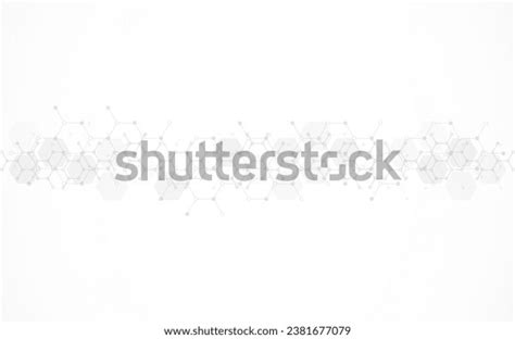 Abstract Hexagonal Background Molecular Structure Genetic Stock Vector Royalty Free 2381677079