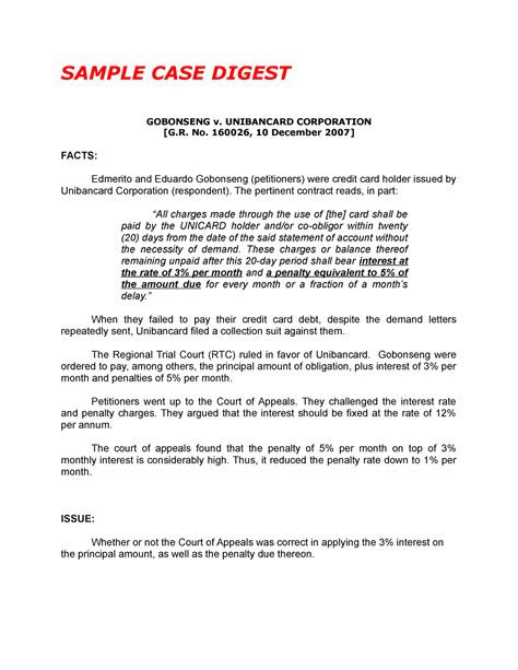 Obra Vs Padua Case Digest Compendium