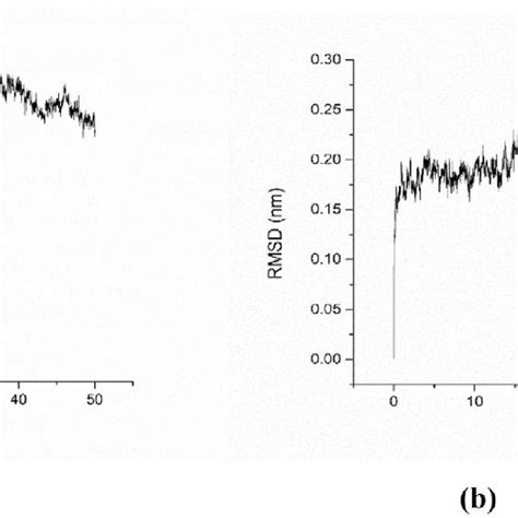 The Radius Of Gyration R G Vs Time Plot For Lipase Enzyme Model