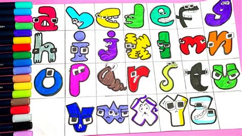 Alphabets Lore Drawing Abcdefghijklmnopqrstuvwxyz How To Draw Abc Lore