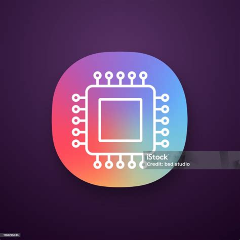 プロセッサアイコン Guiのベクターアート素材や画像を多数ご用意 Gui アイコン イラストレーション Istock
