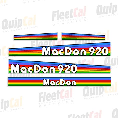 Macdon 920 Auger Header Marking Decal Set Truck And Equipment Decals