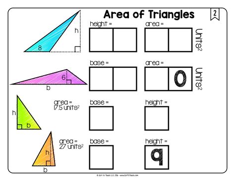 Math Tiles Area Of Triangles Teacher Thrive