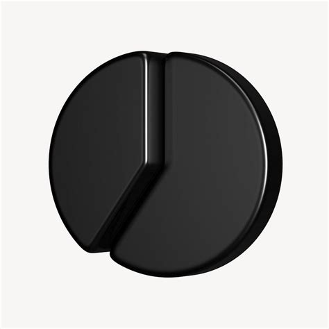 Black Pie Chart 3d Business Free Photo Rawpixel