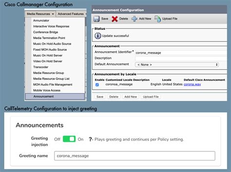 Injecting A Greeting Or Announcement Before A Call On Cisco Callmanager Call Telemetry For Cisco