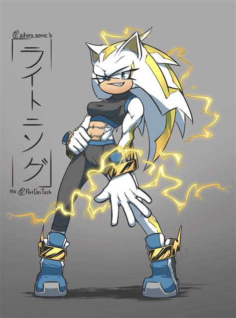 Oc Fanart Of Shirosonics Lightning Drawn By Me Rsonicthehedgehog