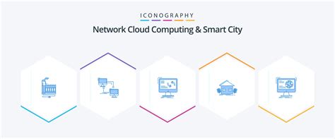Network Cloud Computing And Smart City 25 Blue Icon Pack Including Agriculture Computer
