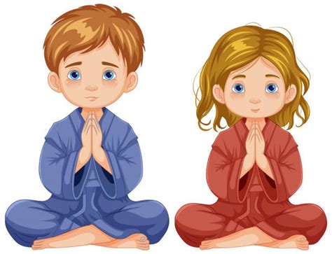 410 Girl Praying Clip Art Stock Illustrations Royalty Free Vector