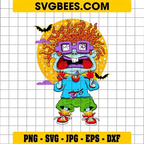 Chuckie Finster Zombie Svg Rugrats Halloween Svg Chuckie Finster Svg