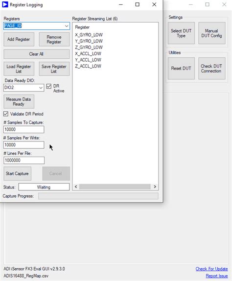 ISensor Eval GUI User Guide Analog Devices Wiki