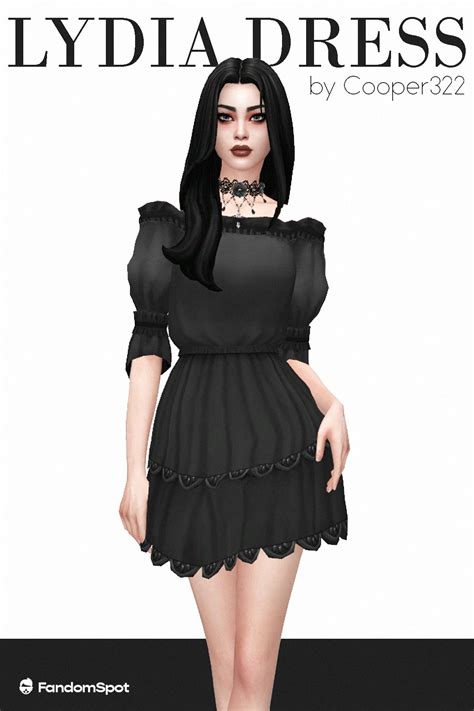 Sims 4 Maxis Match Goth CC Maxis Match Sims 4 Clothing Maxi